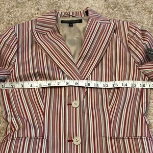 Sandra Angelozzi | Jackets & Coats | Sandra Angelozzi Striped Blazer Sz ...